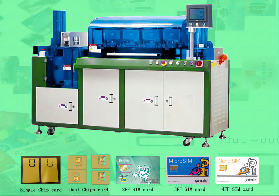 All In One GSM SIM Card Punching Machine , Full Auto SIM Card Die Cutter